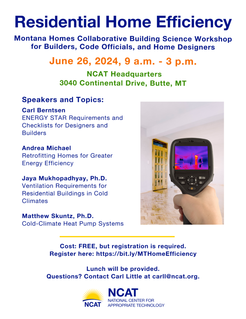 Montana Homes Collaborative – The National Center for Appropriate Technology